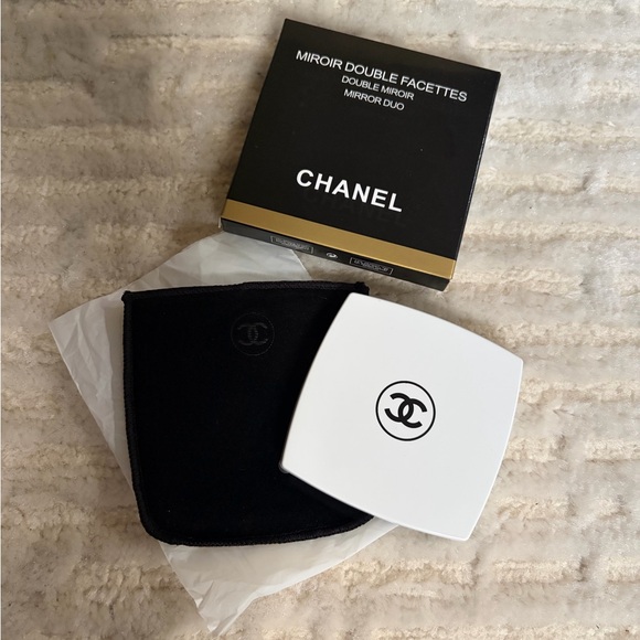 CHANEL | Accessories | New Chanel Double Mirror Facettes In Black And ...